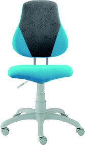 Dětská židle FUXO Alba V-LINE tyrkysovo-šedá