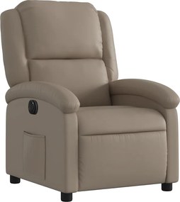 Elektrické polohovací křeslo cappuccino umělá kůže 3204218