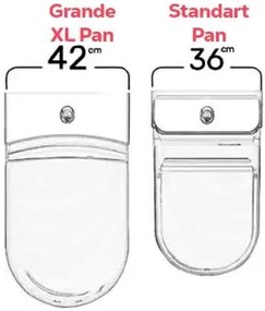 Sapho GRANDE WC kombi XXL, spodní/zadní odpad, bílá GR360