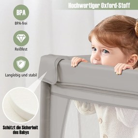 Costway Dětská ohrádka s 50 míčky a 2 dvířky a – 205 × 147 cm