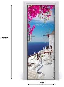 Fototapeta samolepící na dveře Santorini Řecko 75x205 cm