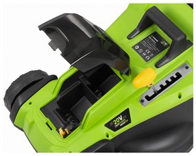 Fieldmann FZR 70375-0 Aku sekačka Aku program FAST POWER 20V, Šířka záběru 37 cm, Výška sečení: 25 - 75 mm, 6 pozic nastavení výšky, Ideální pro