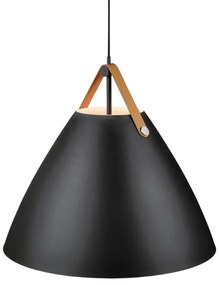 Nordlux Černé kovové závěsné světlo Strap 68 cm