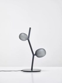 Brokis Ivy Table skleněná stolní lampa Barva: Bílá, Barva kování: Antracit