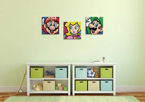 Obraz na plátně Nintendo Super Mario (Luigi) 40x40cm WDC95442