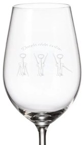 Dekorant Vtipná sklenička na víno poVINNÉ CVIČENÍ 350 ml 1 ks