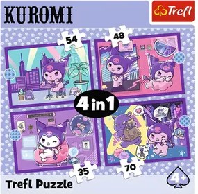 Trefl Puzzle Den s Kuromi 4v1 / 35, 48, 54, 70 dílků
