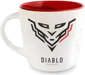 Diablo Chairs Hrnek bílo-červený / Hrnek / Keramika / 310 ml