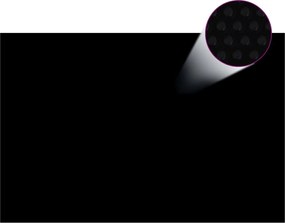 vidaXL Plovoucí PE solární plachta na bazén 600 x 400 cm [90340] Barva: Černá