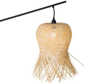 Orientální venkovní stojací lampa bambus IP44 - Carlos