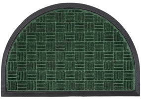 Trade Concept Gumová rohožka půlkruh zelená, 45 x 75 cm
