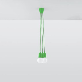 Sollux Lighting Závěsné svítidlo DIEGO 3 zelené