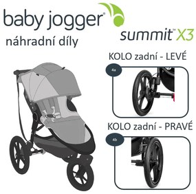 Baby Jogger BabyJogger KOLO zadní SUMMIT X3 LEVÉ