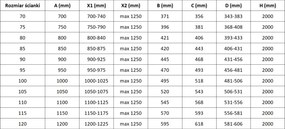 Mexen Rox, sprchová stěna 105 x 200 cm, 8mm čiré sklo, ocelový profil, 8C2-105-003-97-00