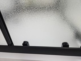 POINT Q BLACK HARD 80x80 Grape Čtvercový sprchový kout s mramorovou vaničkou