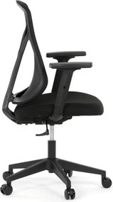 Kancelářská židle KA-S2173 BK, synchronní mechanismus, černá síťovina (67 x 60) cm