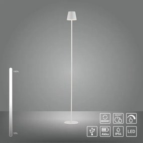 LD 19252-16 LED bateriové svítidlo bílé, stojací a stolní lampa, dotykový stmívač, IP54 pro venkovní použití 3000K - JUST LIGHT