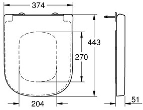 Grohe Euro Ceramic - WC sedátko a poklop, alpská bílá 39331001