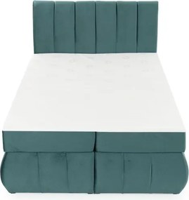 Postel Boxspring Vincenzia 200x180, šedá (pytlovina - bvi 01)