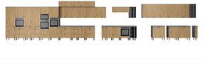 Kuchyňská skříňka AVA 60 DKS-215 3S 1F