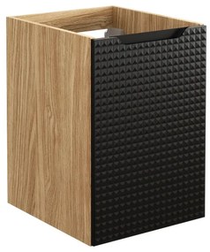 COMAD Dolní závěsná skříňka pod desku - LUXOR 81-40 black, matná černá/olejovaný dub