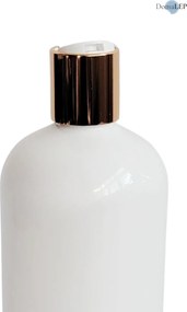 Dávkovač na mýdlo 500 ml bílý s bílo-zlatým DISC TOP BELA