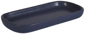 Erga Nero, keramický podnos pro postavení 25,7x11,5 cm, modrá matná, ERG-08363