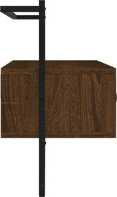 vidaXL TV skříňka nástěnná 100,5x30x51 cm kompozitní dřevo [833462] Barva: Černá