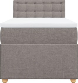 Box spring postel s matrací taupe 90x190 cm textil 3288853