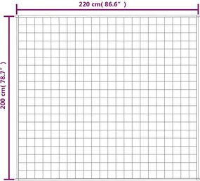 Zátěžová deka modrá 200 x 220 cm 9 kg textil 3154803