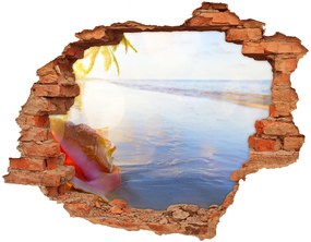 Wallmuralia Nálepka fototapeta 3D výhled Mušle na pláži 90x70 cm