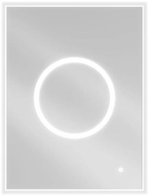 Mexen Koga, LED koupelnové zrcadlo s podsvícením 60 x 80 cm, 6000K, ochrana proti zamlžování, 9821-060-080-611-00