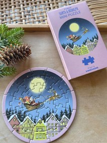 Mini puzzle Santa and Rudolph 31 dílků ViSSEVASSE