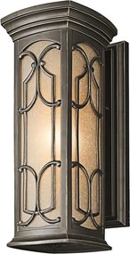 Rustikální venkovní nástěnná lucerna Elstead Franceasi 46 cm starý bronz