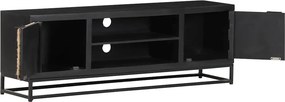 TV stolek 120 x 30 x 40 cm masivní mangovníkové dřevo 323496