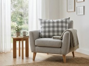 Povlak na polštář z mikrovlákna COUNTRY CHECK 70x90 cm, zeleno-šedý