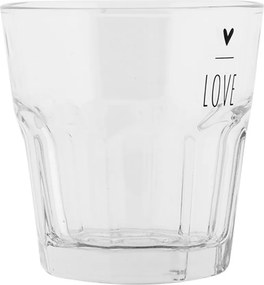 Sklenička se srdíčkem Lovely Day - Ø 8*8 cm / 200 ml
