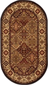 Kusový koberec Bergenia terakota ovál 100 x 180 cm ovál