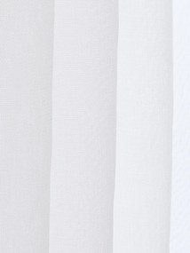 Sinsay - Poloprůhledná záclona na řasící pásce s bambulkami - bílá