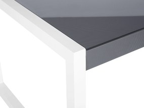 Zahradní stůl šedý / bílý 210 x 90 cm BACOLI Beliani