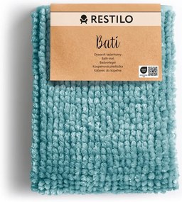 Tyrkysová koupelnová předložka 70x120 cm Bati – Restilo
