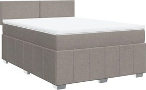 Box spring postel s matrací taupe 140x200 cm textil 3289388