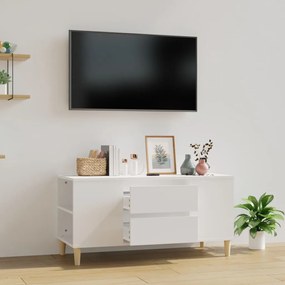 TV skříňka bílá 102x44,5x50 cm kompozitní dřevo - Default Title