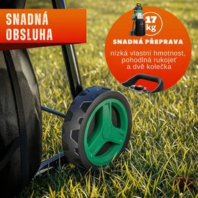 Zahradní štěpkovač/drtič DIOX+2x 60l pytel, 3100W černá/zelená Gardebruk