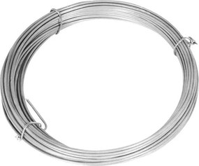 Drátěné pletivo se sloupky pozinkovaná ocel 15 x 1 m stříbrné 141495