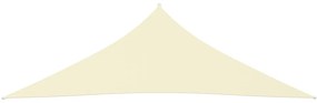 vidaXL Stínící plachta oxford trojúhelníková 2,5 x 2,5 x 3,5 m krémová