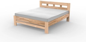 Masivní postel TAMARA - Solwo Design Materiál: Dub Cink, Barevne provedení: Olej odstín 104/204, Specifikace: 220x200