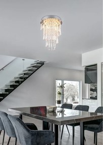 LED stropní svítidlo ve stříbrné barvě ø 30 cm Pomp – Reality