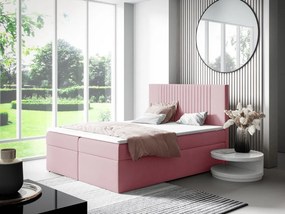 Eka Kontinentální čalouněná postel LINA - Trinity (90x200 cm) Barva látky Trinity: Šedá (Trinity 2314)