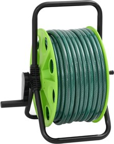 Volně stojící zelený hadicový naviják s 30m hadicí PVC 3281515